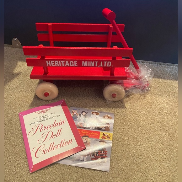 Heritage Mint | Toys | 991 Heritage Mint Ltd Red Wooden Wagon Doll ...